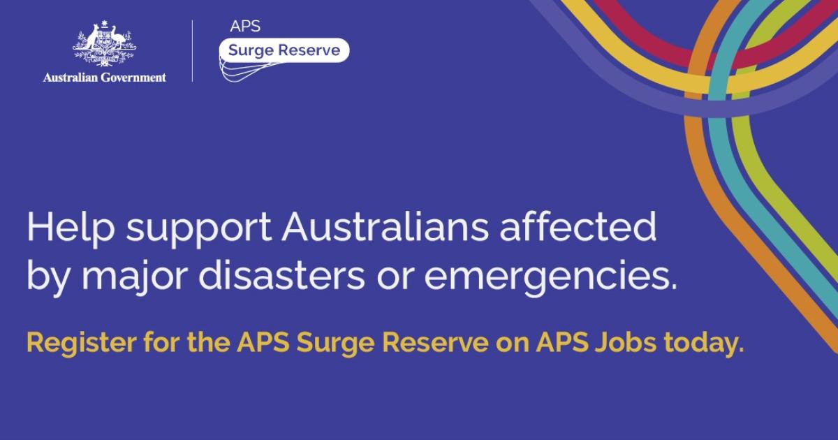 Register your interest for the APS Surge Reserve today | APS Reform